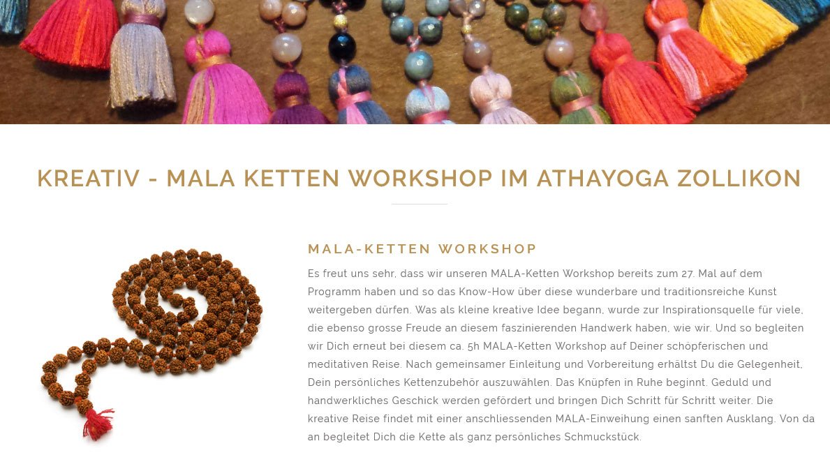 Homepage Devaya Yoga Studio von Website-SEO